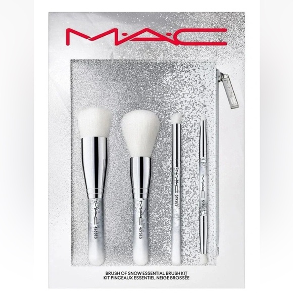 MAC Cosmetics | Makeup | Mac Brush Set Snow Essential 5pc Kit Bag Set ...